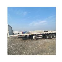 Quality 60Ton Container Flatbed Semi Trailer High Speed For Transportation work for sale