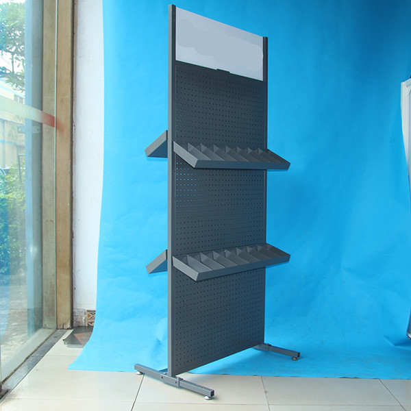 Quality Heavy Duty Width 485mm Depth 485mm Pegboard Display Rack Double Face for sale
