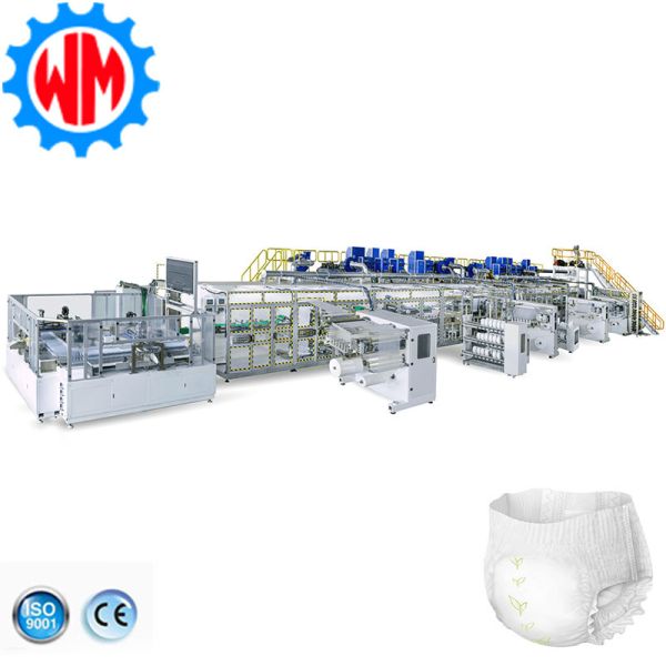Quality 600Pcs/Min Baby Pull-Ups Diaper Training Pants Making Machine Full Servo Smart Panel Control for sale