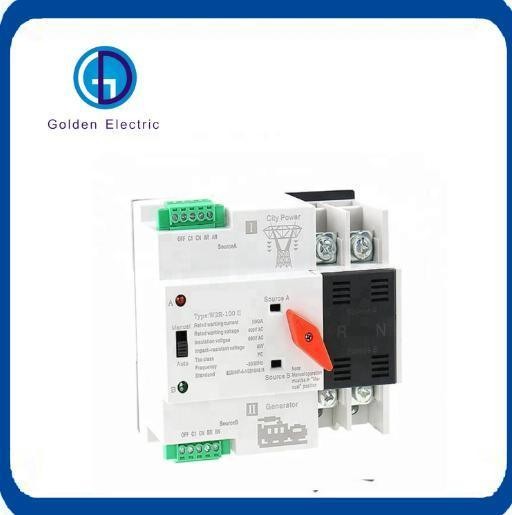 Quality DIN Rail W2r Auto Changeover Switch For Solar Power PV System Customizable for sale