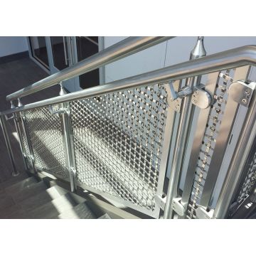 Quality 30%-60% Open area Architectural Metal Mesh 0.5mm-4.0mm Wire Mesh Stair Railing for sale