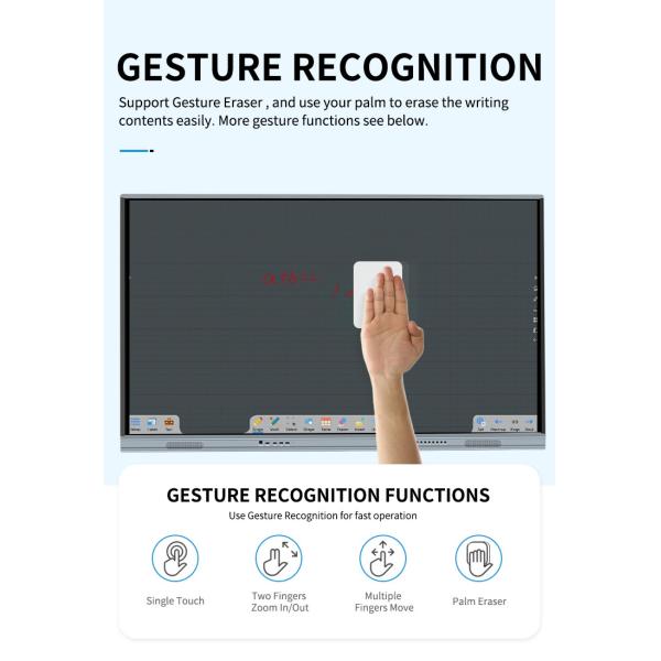 Quality 20 points LCD Digital Smart Interactive Board For Conference, Infrared, Size for sale
