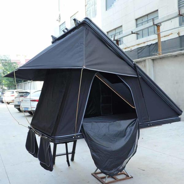 Quality Overland Aluminum Hard Shell Rooftop Tent With 320G Polyester Cotton for sale