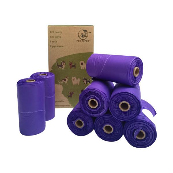 Quality Extra Strong Outdoor Compostable Dog Poop Bags With Handles Customizable for sale