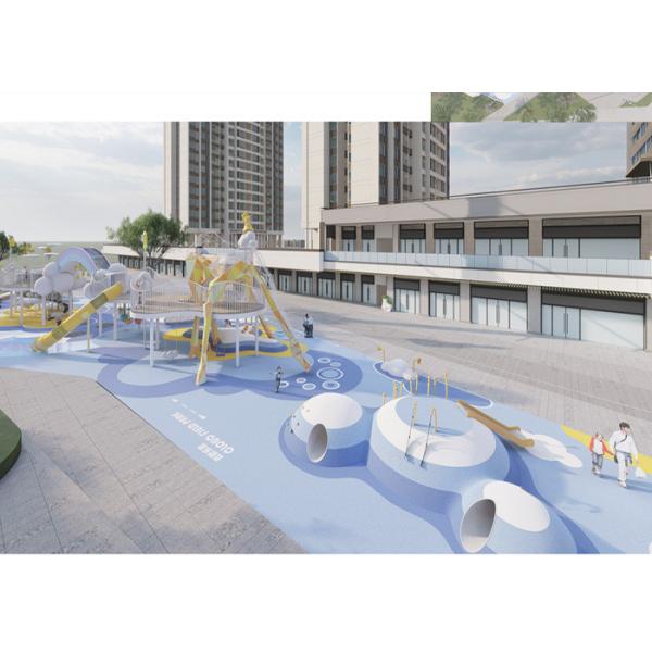 Quality Elk Custom Outdoor Playground Equipment Shopping Mall Play Structures for sale