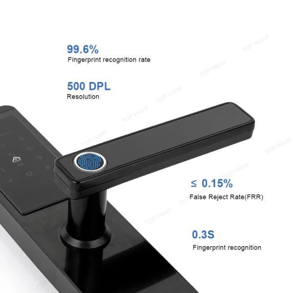 Quality TH522 Apartment Smart Door Lock With Fingerprint Code IC Card Key TTLock Unlock for sale