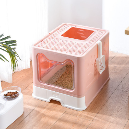 Quality Plastic Automatic Cat Toilet Box Self Cleaning Smart Cat Litter for sale
