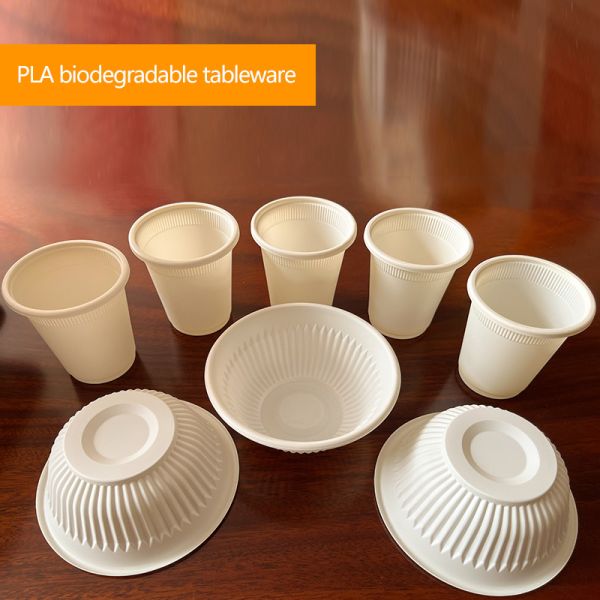 Quality Full automatic biodegradable PLA corn starch cup plate tray container making for sale