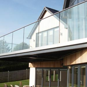Quality Modern Design 12mm Toughened Glass U Channel Railing with Five Years Warranty for sale