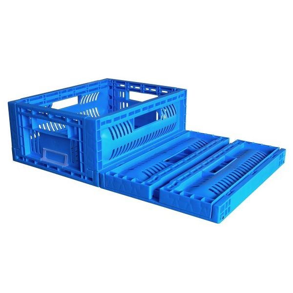 Quality HUADING Plastic Foldable Crate for Storing Fruits and Vegetables 2.25kg Capacity for sale