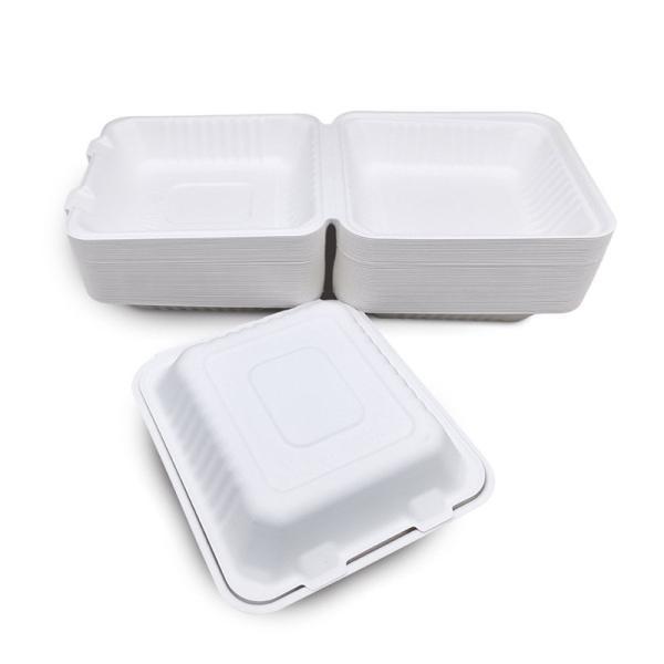 Quality Sugarcane Lunch Box Biodegradable Compostable Food Container for Estimated for sale