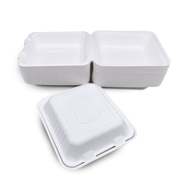 Quality Sugarcane Lunch Box Biodegradable Compostable Food Container for Estimated Delivery Time for sale
