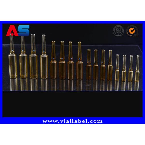 Quality Buy 1ml Clear Amber Pharmaceutical Ampoules , Bulk 1ml Ampoule Wholesale for sale