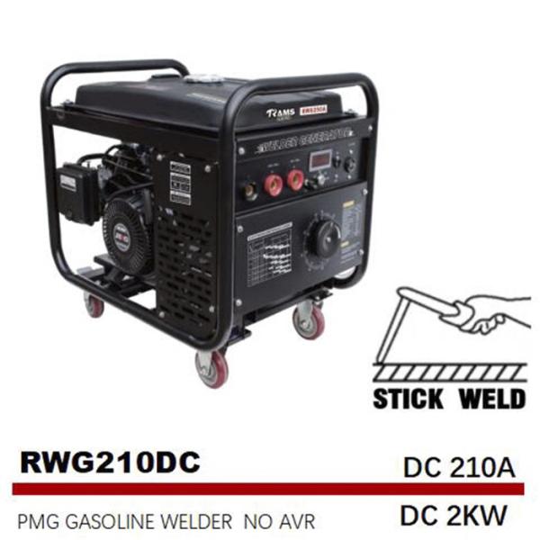 Quality Petrol Stick 210 Amp Welder Generator Medium Frequency SMAW for sale