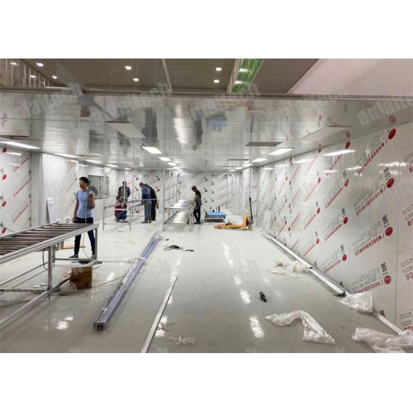 Quality Plexiglass 3600m3/H Prefab Clean Rooms ISO Class 7 Dust Free Cold Rolled Steel for sale