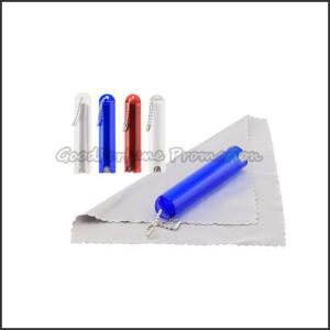 Quality Tube Eco ABS eyeglass lens cleaning cloth keychain holder keyrings gifts for sale