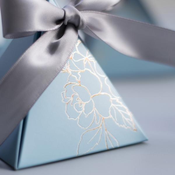 Quality Recyclable Angel Gift Box Square Crossing Candy Dragee Boxes for sale