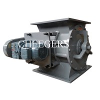 Quality Wood Chips Rotary Discharge Valve 40 Tons/hr Sawdust Rotary Vane Feeder for sale