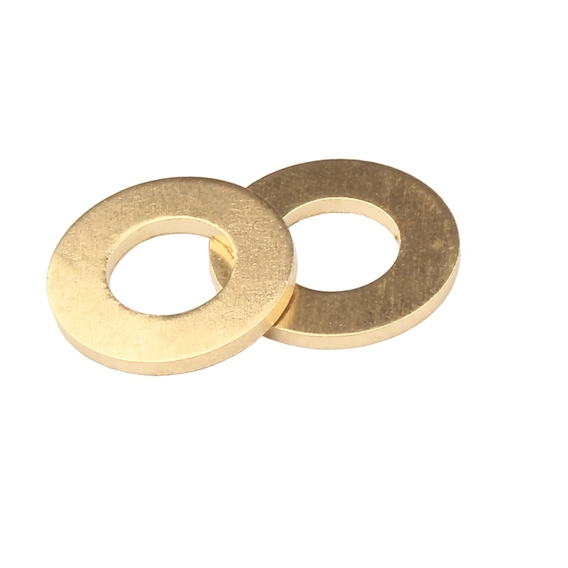 DIN 125 Plain Round Brass Material Flat Washer Screw Bolt Electrical Connections Fasteners