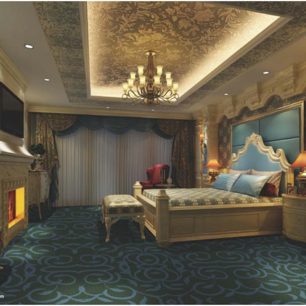 Quality CLASSIC Style 80% Wool 20% Nylon Printed Axminster Carpet for Hotel Broadloom for sale