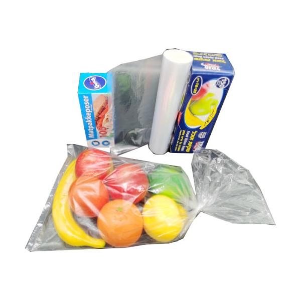 Quality Heavy Duty 14x20 Inch Clear Food Storage Bags Continuous Poly Roll for sale