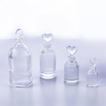 Quality Reed Glass Aroma Bottle Plug Lid Cylinder Diffuser Oil Containers for sale