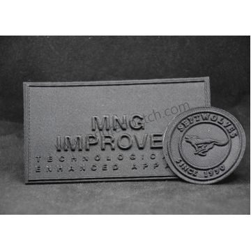 Quality Thickness 2.5mm Lycra Fabric Embossed Patches Silk Screen Printing for sale