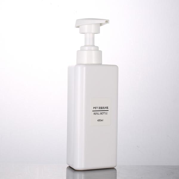 Quality Wholesale 100ml 200ml 300ml Triangle Shape Recycle Plastic Pet Lotion Container for sale