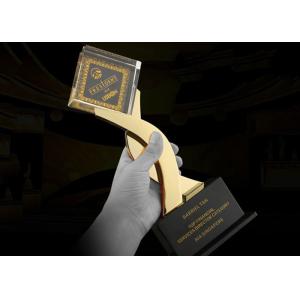 Quality Crystal & Zinc Alloy Custom Made Trophy For Quarterly Awards Ceremony for sale