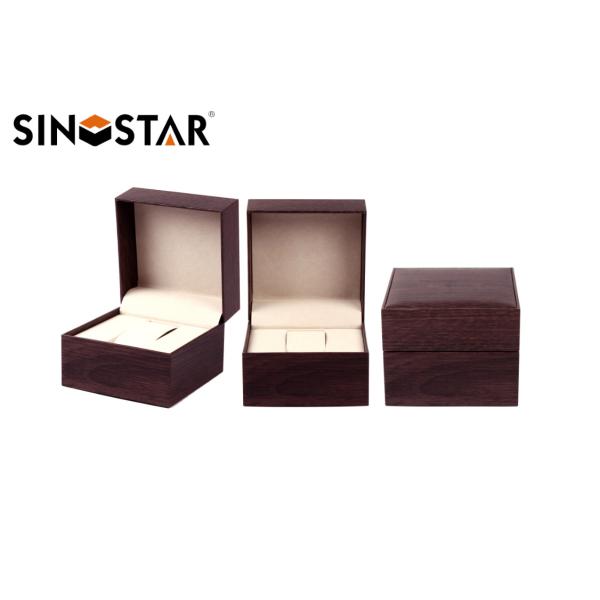 Quality Single Watch Packing Box , Full Color Offset Printing Mens Watch Storage Box for sale