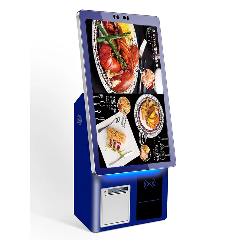 Quality Win7 Multi Installation Capacitive Touch Self Ordering Kiosk With QR Scanner Ticket Printer for sale