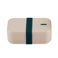 Quality Kid Children Lunch Box Bento with Bamboo Fiber One Layer and Cutlery Dishwasher for sale