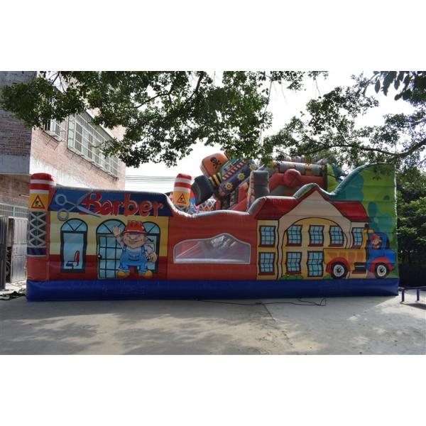 Quality Building Themed Inflatable Fun City Simulate Construction Place Waterproof PVC for sale
