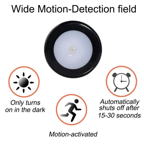 Quality Cordless 3m Distance 3.15inch Battery Operated Motion Sensor Light for sale