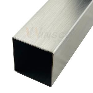 Quality 1.2mm-3.5mm Thickness Inox Square Pipe Mirror Satin Surface 50mmx50mm Stainless for sale