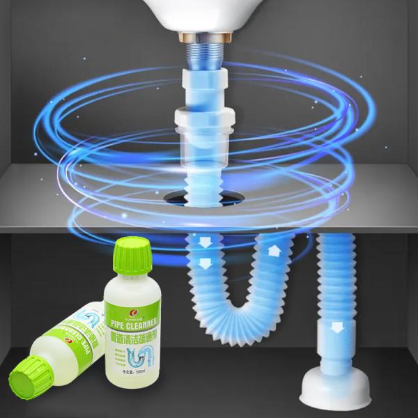 Quality Eco Friendly 500ml Pipe Dredging Drain Cleaner Liquid 20 Minutes for sale