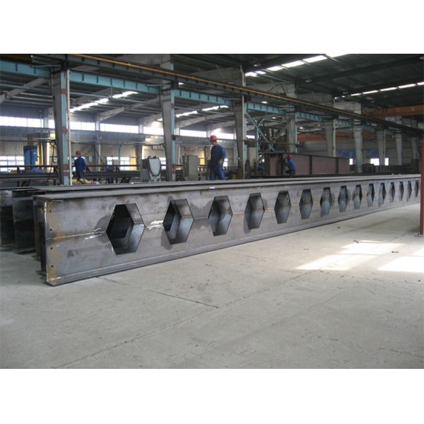 Structural Steel Beams - Q235b Light Square Tubing Trusses , Grey Metal Structural Beams For ...