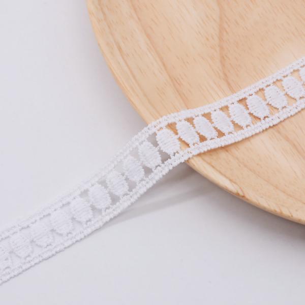 Quality High Tenacity Sysmetric Cushions 2cm Embroidery Lace Trim for sale