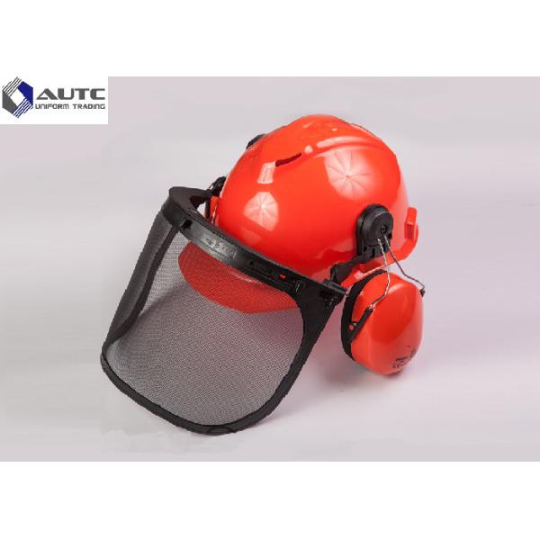 Quality Metallurgy PPE Safety Helmet , Industrial Safety Helmet With Face Protection for sale