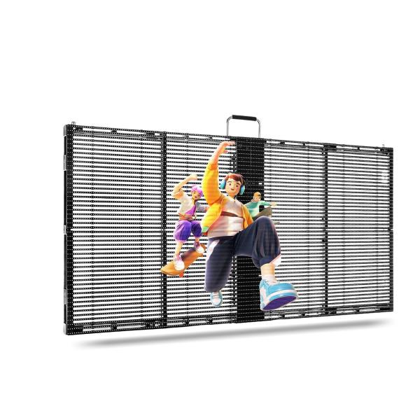 Quality 500mm*1000mm PH15-15 Outdoor Waterproof High Brightness LED Transparent Display screen for sale