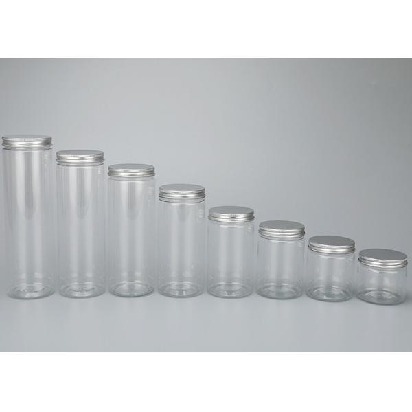 Quality 65mm Plastic Jar Containers Transparent PET Wide Mouth Jars ODM for sale