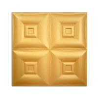 Quality Soft Packages Design 3D Foam Wallpaper Gold Wall Paper DIY Self-Adhesive Wall for sale