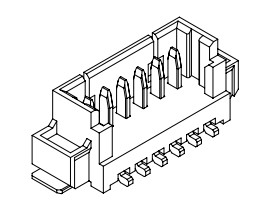 Quality 1.25 Mm Pitch Connector Wtb Connector 2P To 16P Verticle SMT PCB Wafer for sale