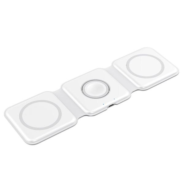 Quality 3 In 1 Magnetic Travel Wireless Charging Station Multiple Device for sale