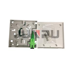 Quality 2 Port FTTH Fiber Optic Termination Box With SC LC Fiber Pigtails And Fiber for sale