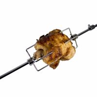 Quality Barbecue Fork Food Grade Stainless Steel BBQ Grill Rotisserie Spit Rod for for sale