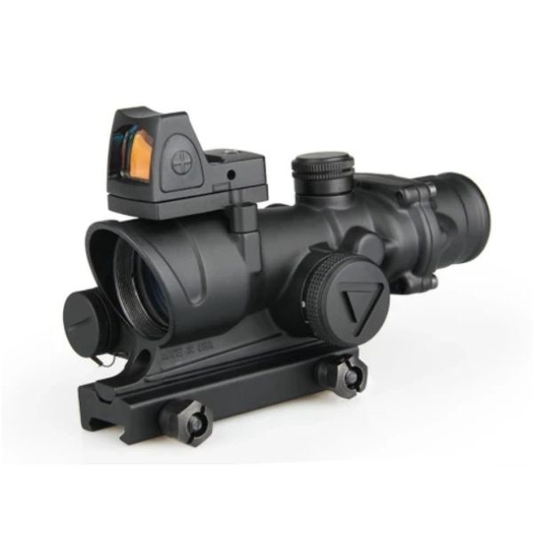 Red Dot Reflex Sight - Forged Aluminum ACOG 4x32 Scope With Dual ...