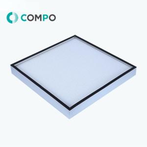 Quality 24x24 Inch Car Air Purifier HEPA Filter With GI Frame 1000 CFM Airflow Capacity for sale