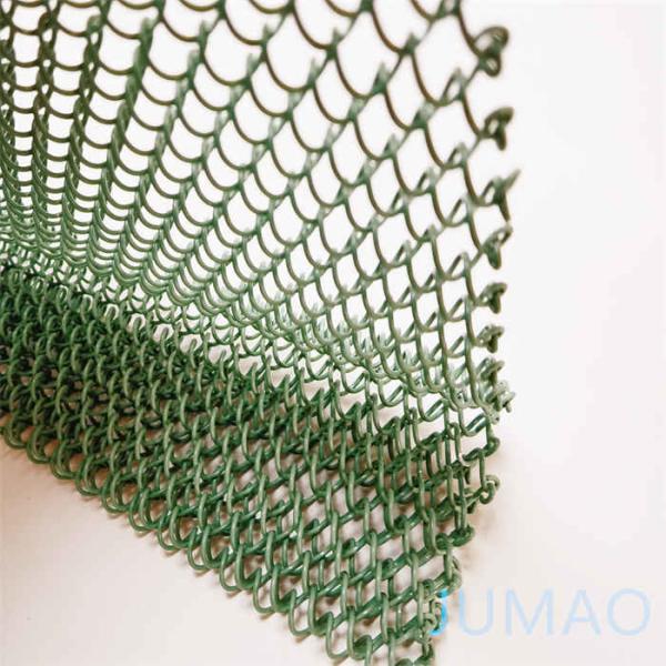 Quality Green Glavanized Stainless Steel Metal Mesh Curtains Coil Drapery for sale