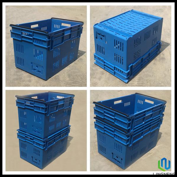 Quality 80L Stackable Ventilated Plastic Crates For Fruits And Vegetable Lightweight for sale